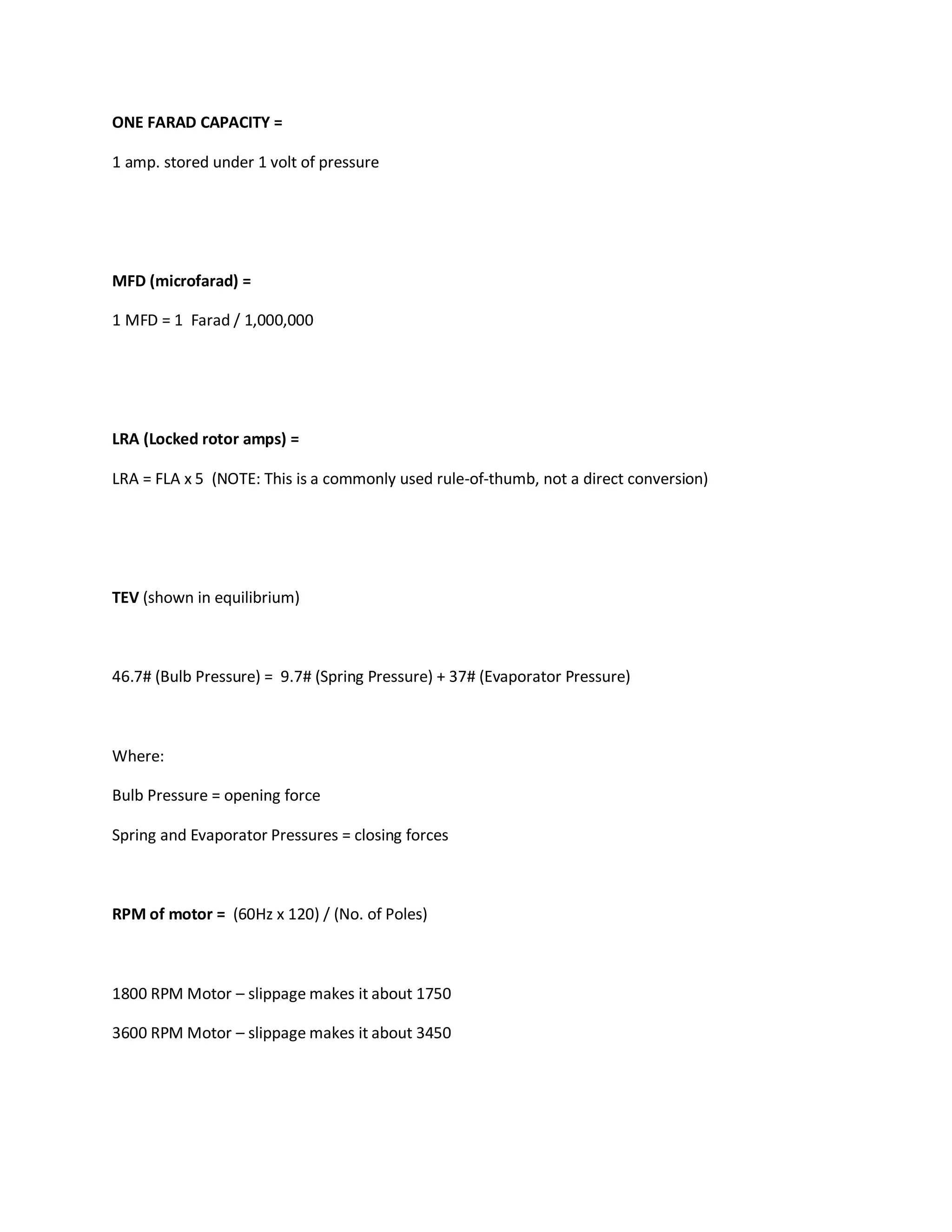 Hvac formulas | PDF