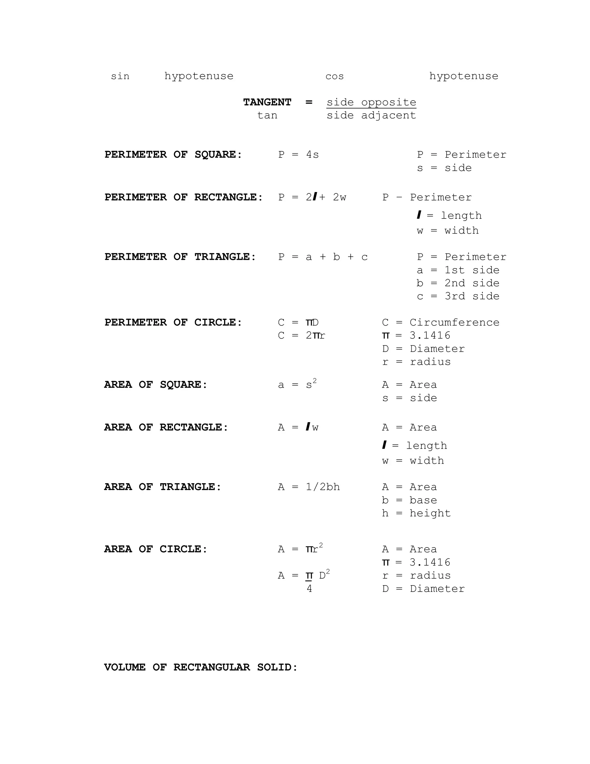 Hvac formulas | PDF