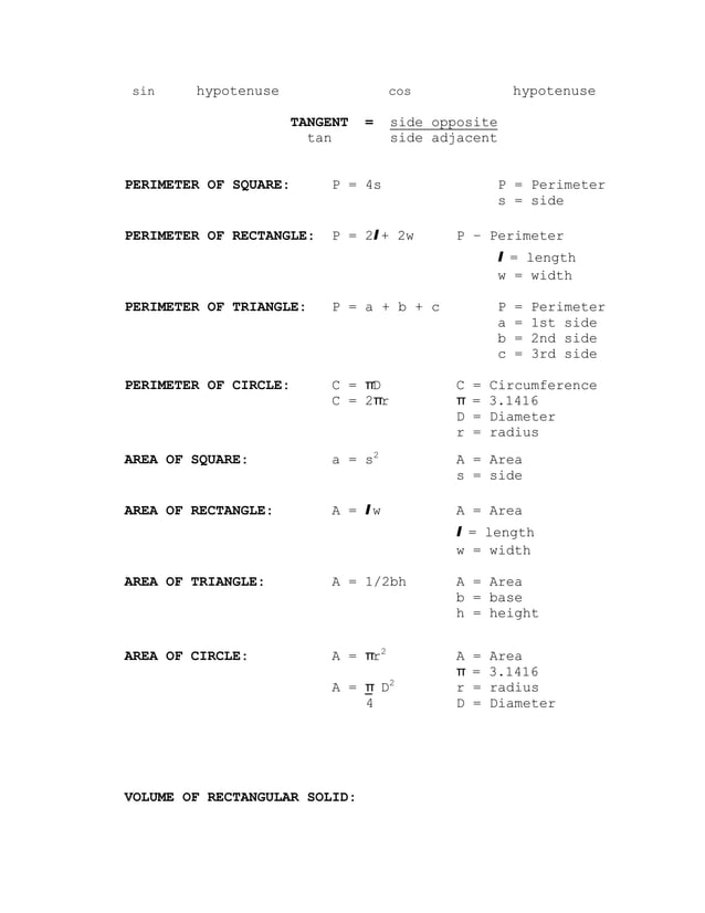 Hvac formulas | PDF