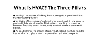 HVAC Fundamentals from theory to practical application | PPTX