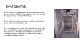 EVAPORATORS AND TYPES | PPTX