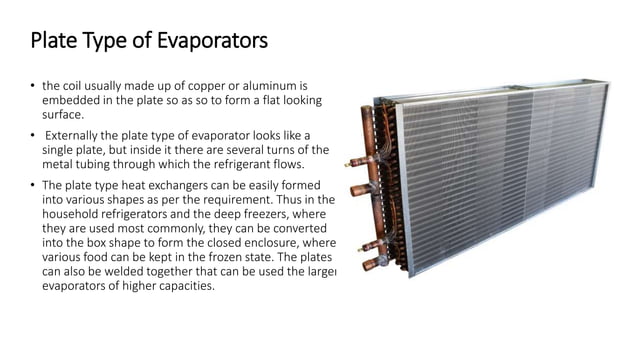 EVAPORATORS AND TYPES | PPTX | Physics | Science