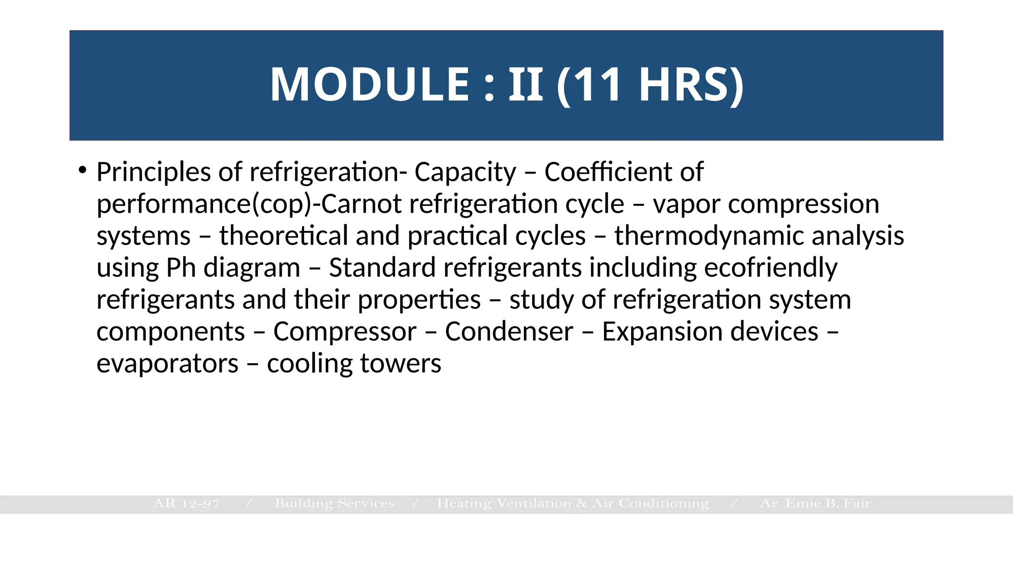 HVAC modlue on hvac and fire fighting ,fixtures | PPTX