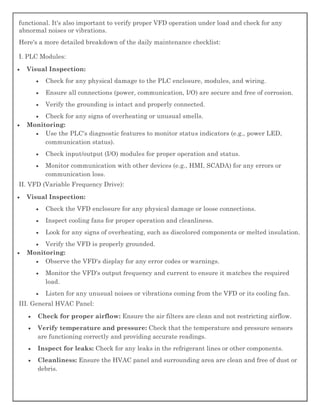 Daily HVAC Monitoring Checklist for Maintenance | PDF