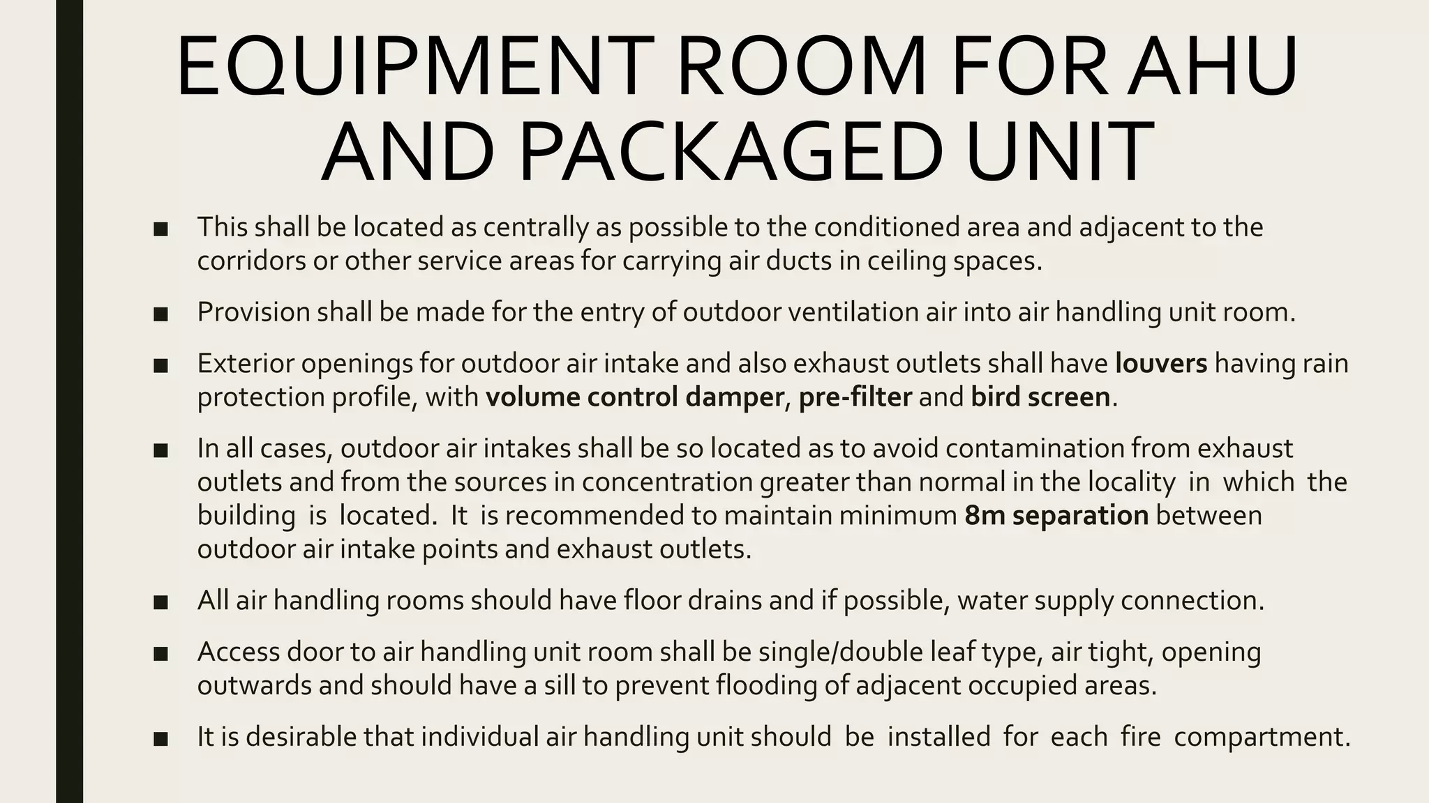 NBC NORMS FOR HVAC SYSTEMS | PPTX