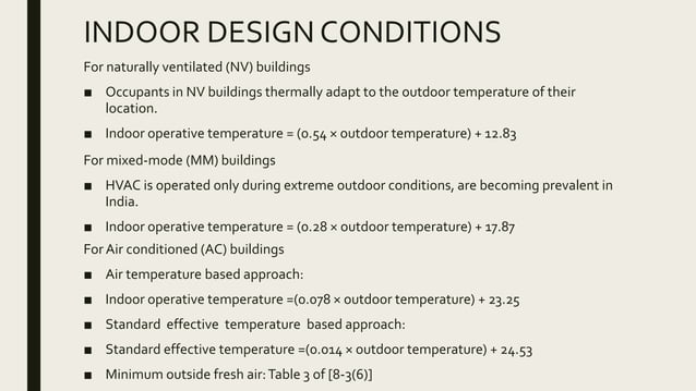 NBC NORMS FOR HVAC SYSTEMS | PPTX | Indoor Environmental Quality | Home ...