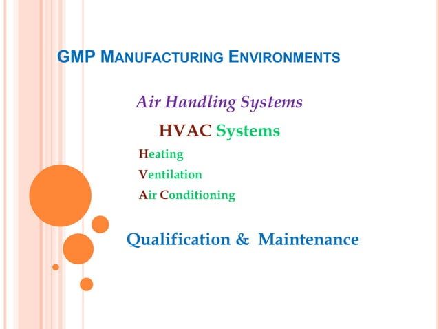 Heating Ventilation and Air Conditioner HVAC Qualification | PPTX