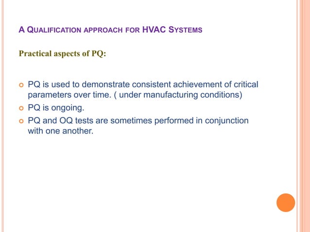 Heating Ventilation and Air Conditioner HVAC Qualification | PPTX