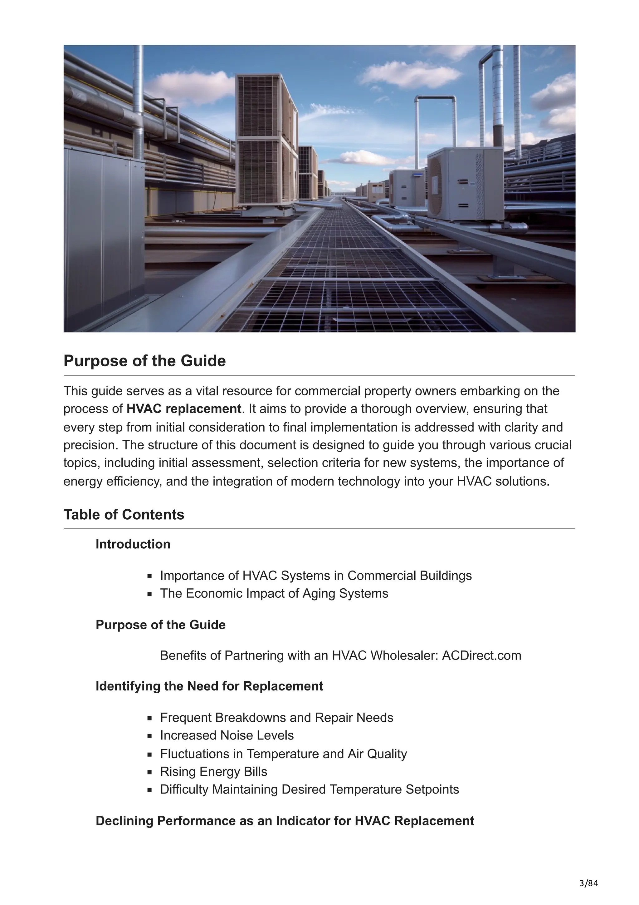 HVAC Replacement Process for Commercial Buildings Guide | PDF
