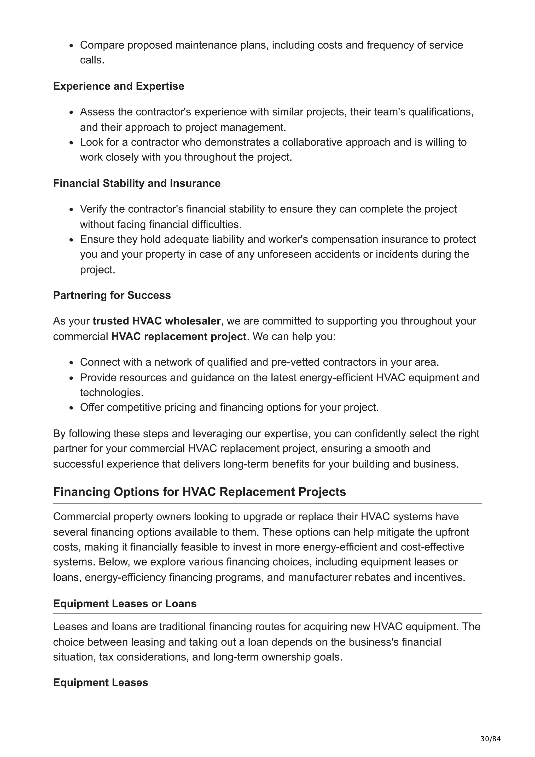 HVAC Replacement Process for Commercial Buildings Guide | PDF