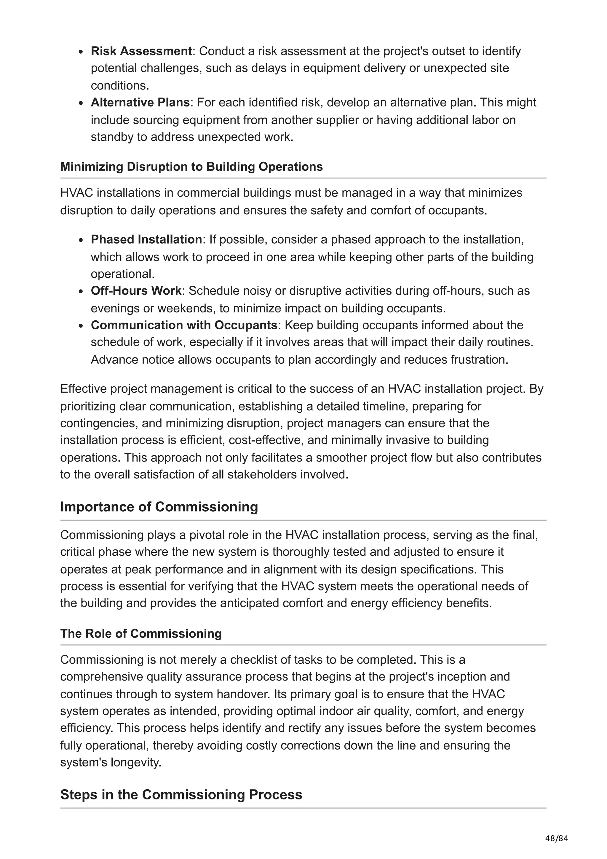 HVAC Replacement Process for Commercial Buildings Guide | PDF