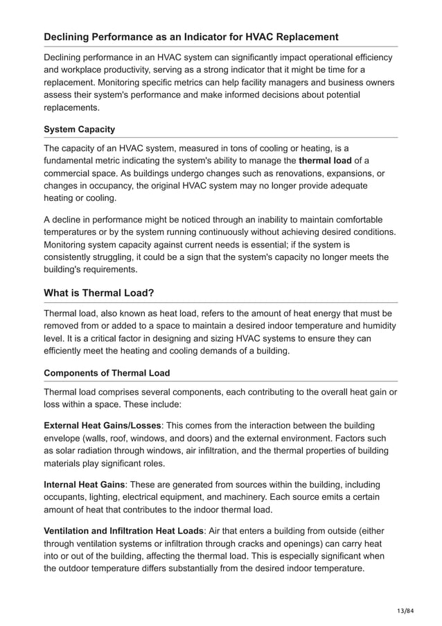 HVAC Replacement Process for Commercial Buildings Guide | PDF