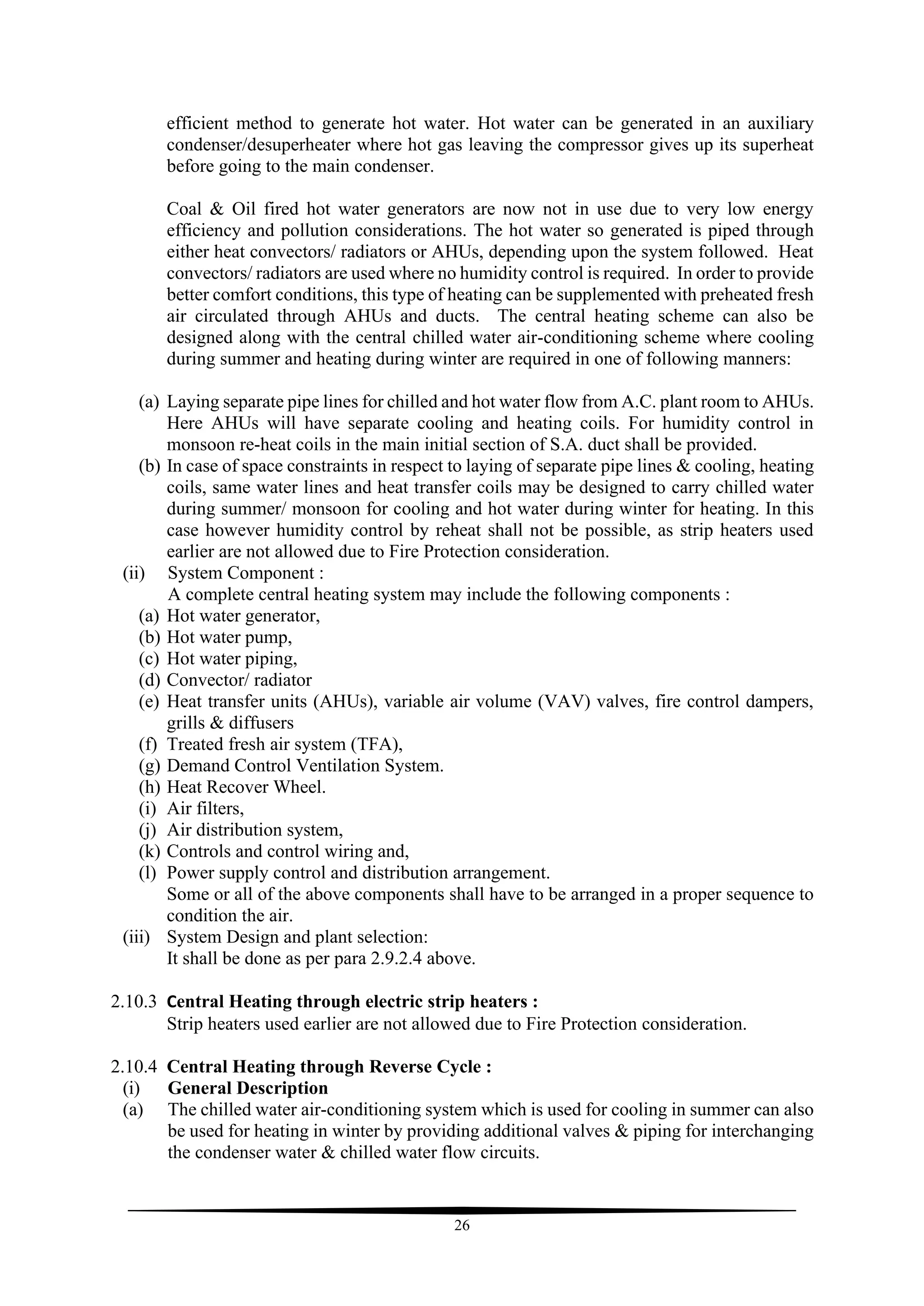 HVAC Specification 2024 according to central public works department | PDF