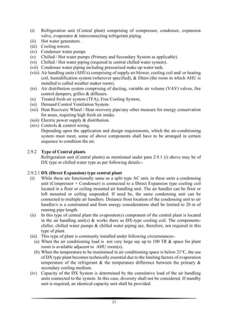 HVAC Specification 2024 according to central public works department | PDF
