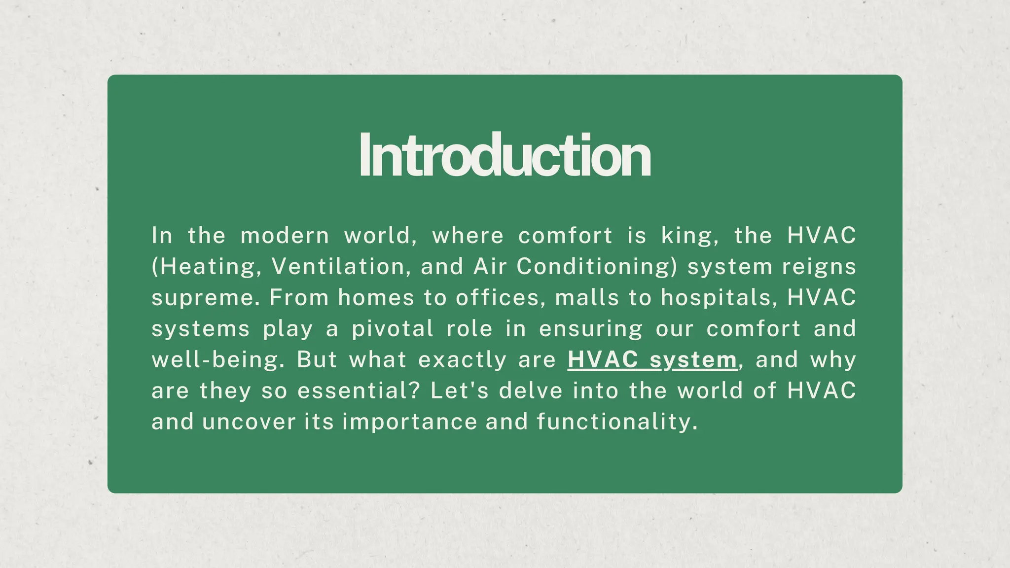 Mastering Comfort: Understanding HVAC Systems | PPT Mastering Comfort: Understanding HVAC Systems | PPT