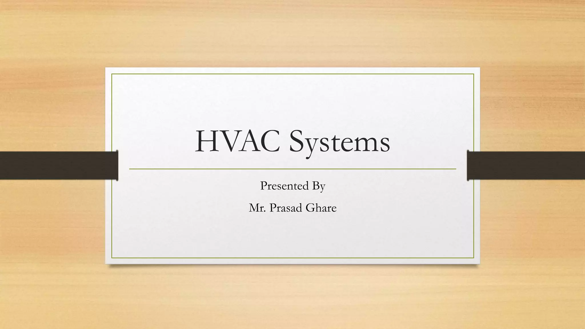 HVAC systems | PPTX