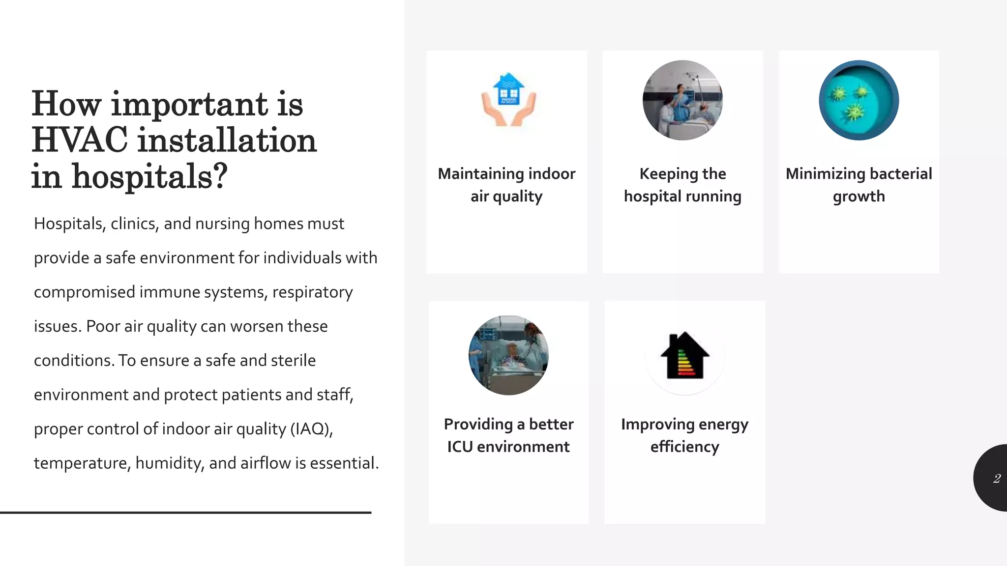 HVAC systems for Hospitals - A critical factor | PPTX