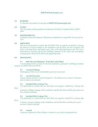 Hvac validation protocol | DOC