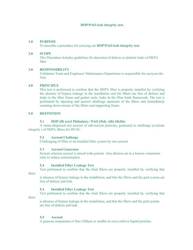 Hvac validation protocol | DOC