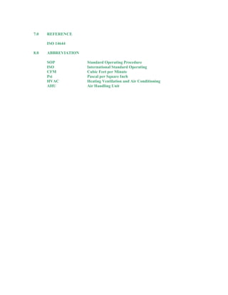 Hvac validation protocol | DOC