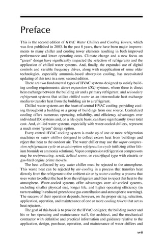 Hvac water chillers and cooling towers fundamentals application and ...