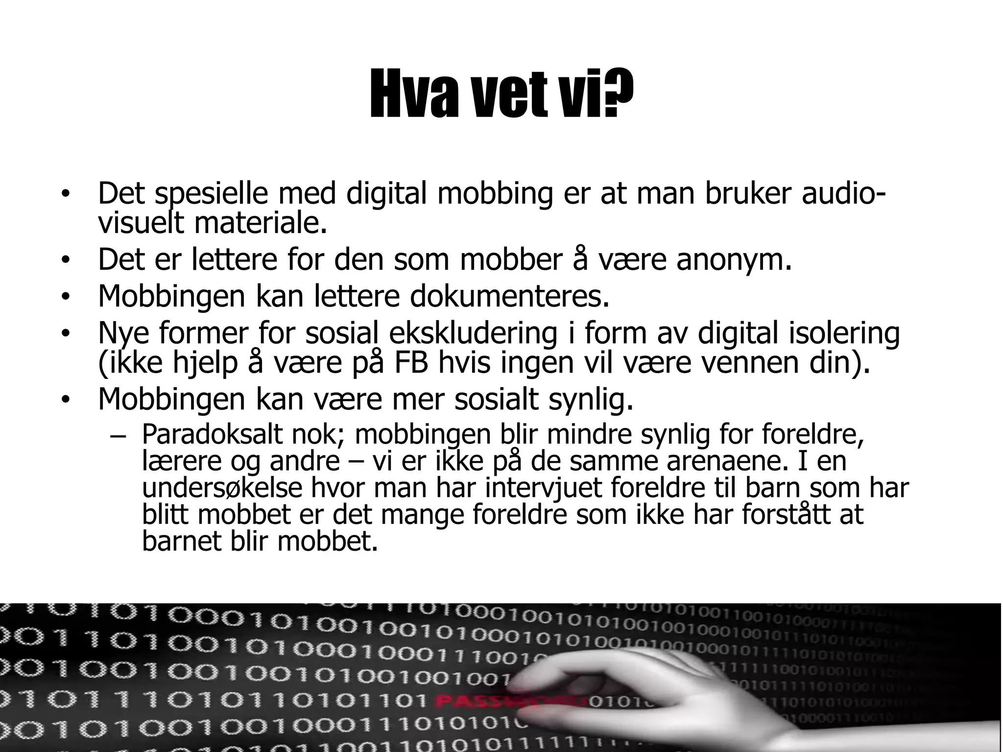 Hva er digital mobbing | PDF