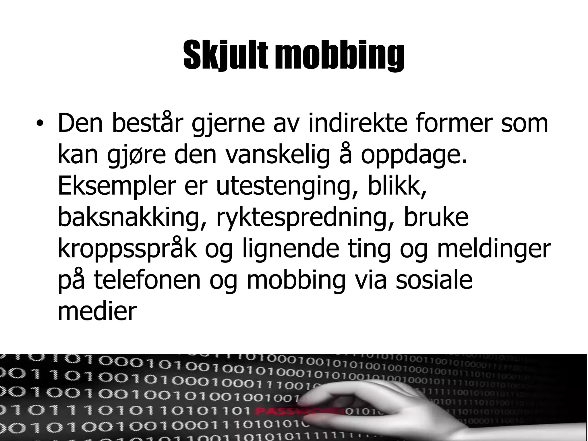 Hva er digital mobbing | PDF