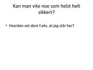 Hva er vitenskap | PPT