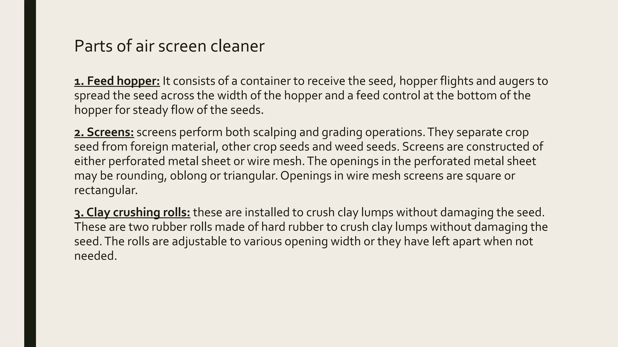 Seed Cleaning process | PPTX