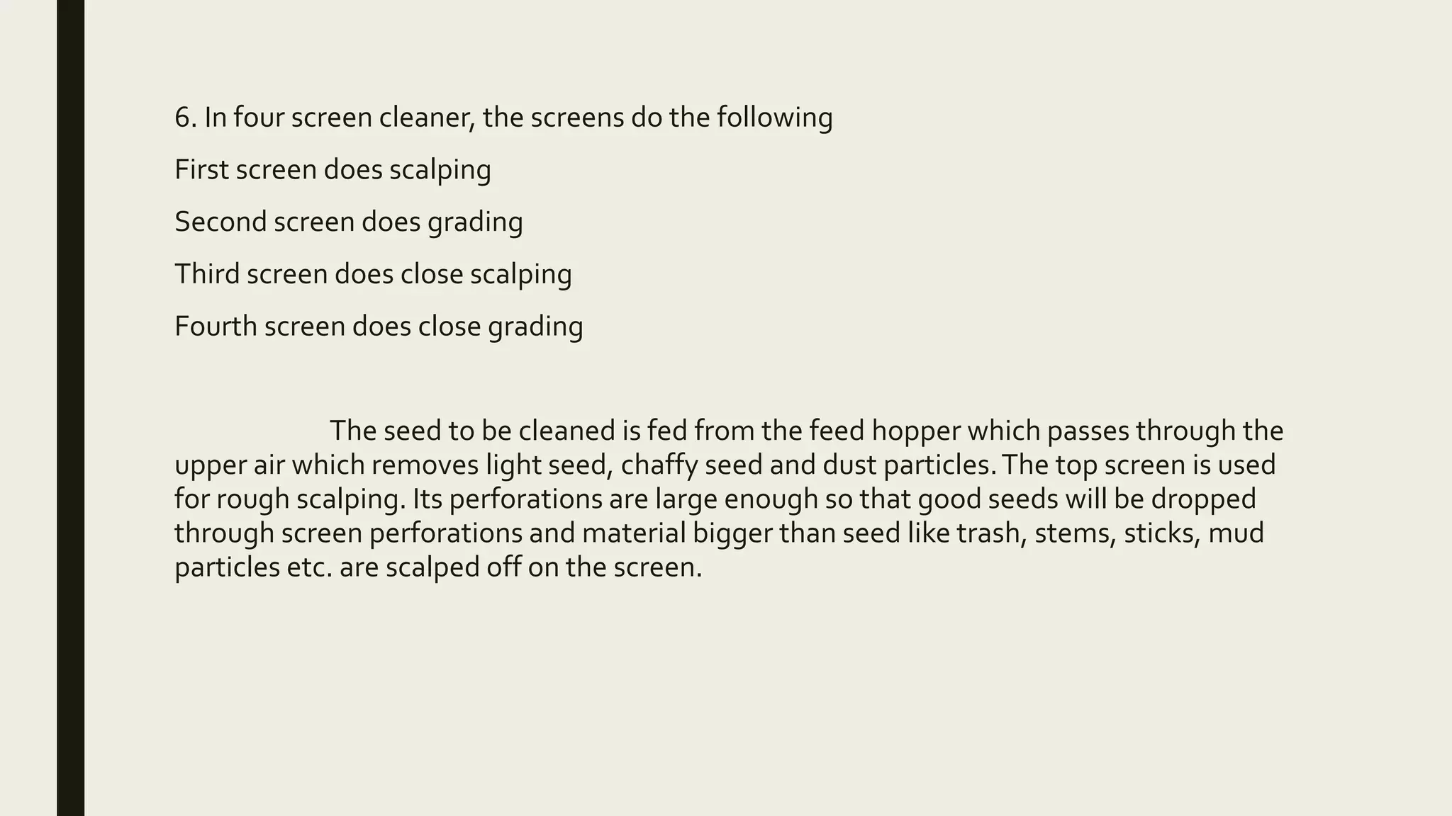 Seed Cleaning process | PPTX