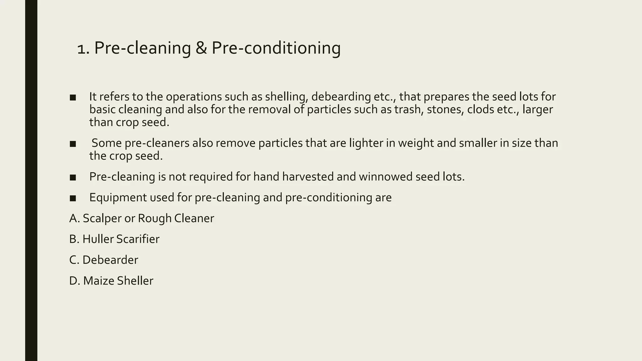 Seed Cleaning process | PPTX