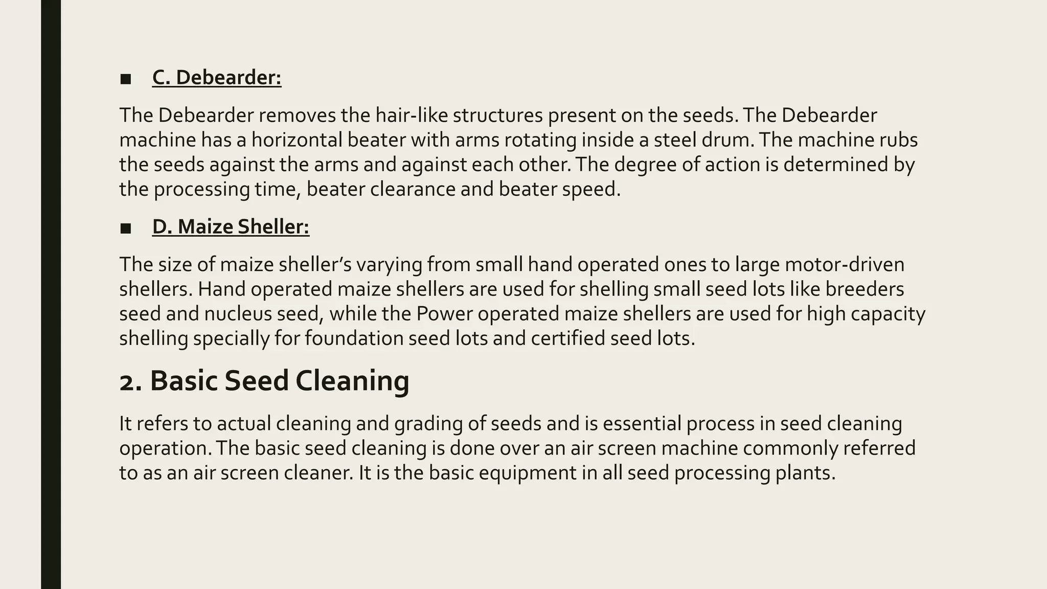 Seed Cleaning process | PPTX