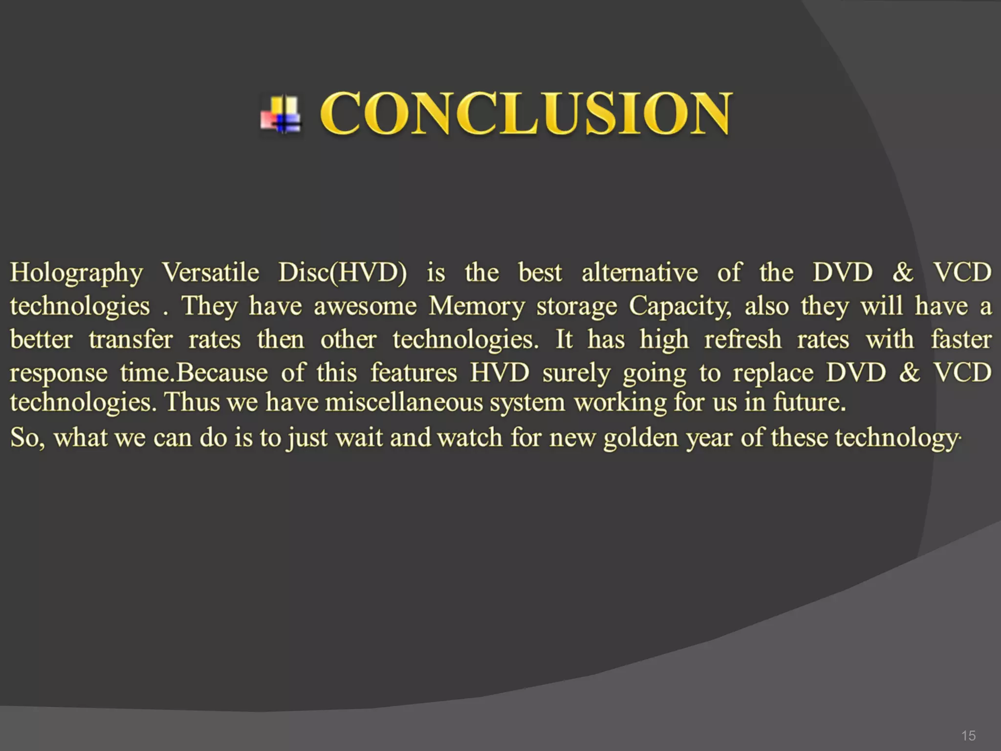 Holographical versatile disk | PPT