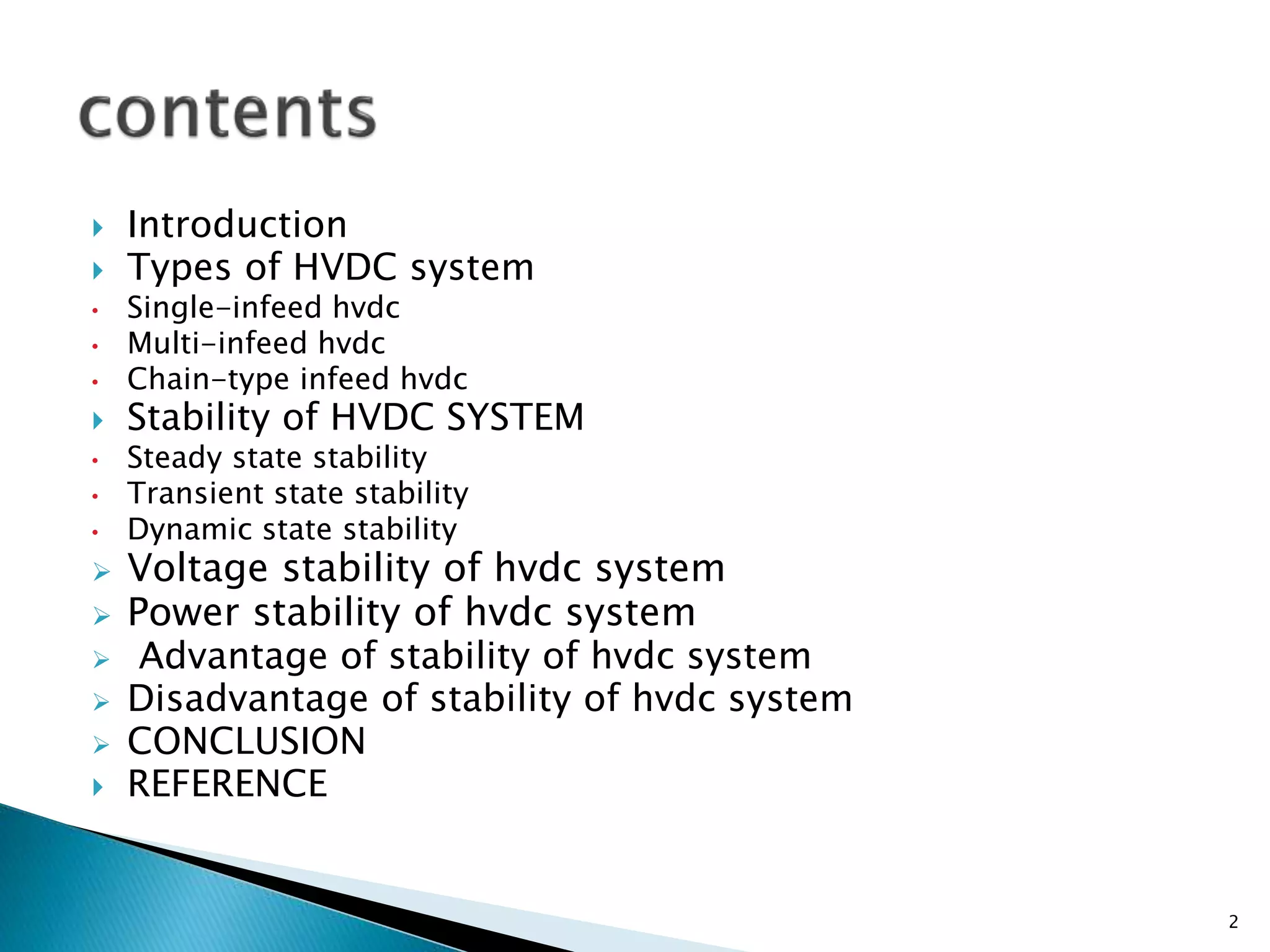 voltage and power stability of hvdc system | PPTX