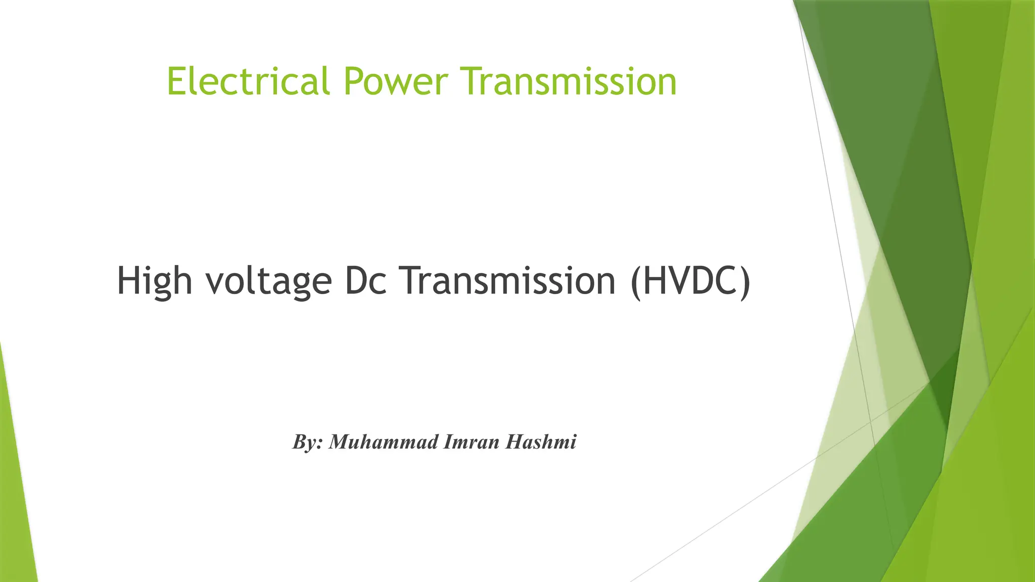 HVDC Transmission: Types of HVDC link and components | PPTX | Computer Networking | Computing