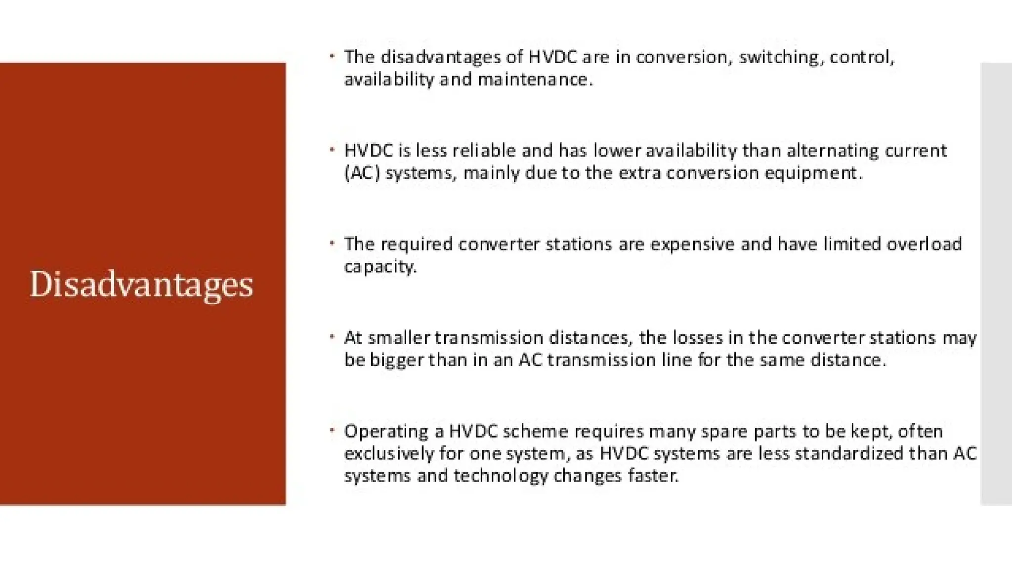 HVDC Transmission: Types of HVDC link and components | PPTX