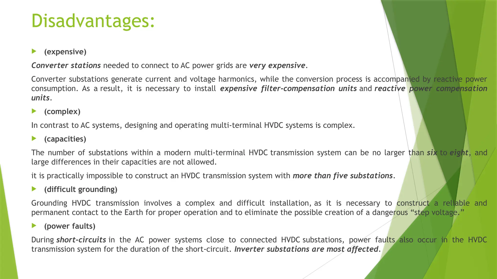 HVDC Transmission: Types of HVDC link and components | PPTX