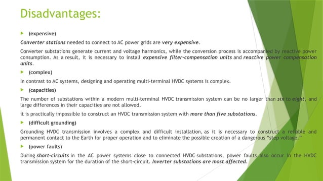 HVDC Transmission: Types of HVDC link and components | PPTX | Computer ...