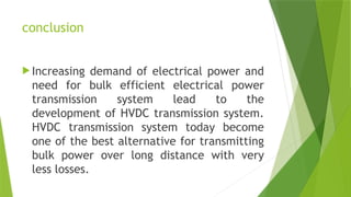 HVDC Transmission: Types of HVDC link and components | PPTX | Computer Networking | Computing