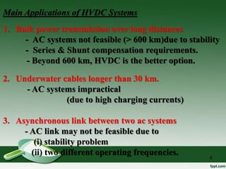 HVDC Transimmison Systems | PPT | Computer Networking | Computing