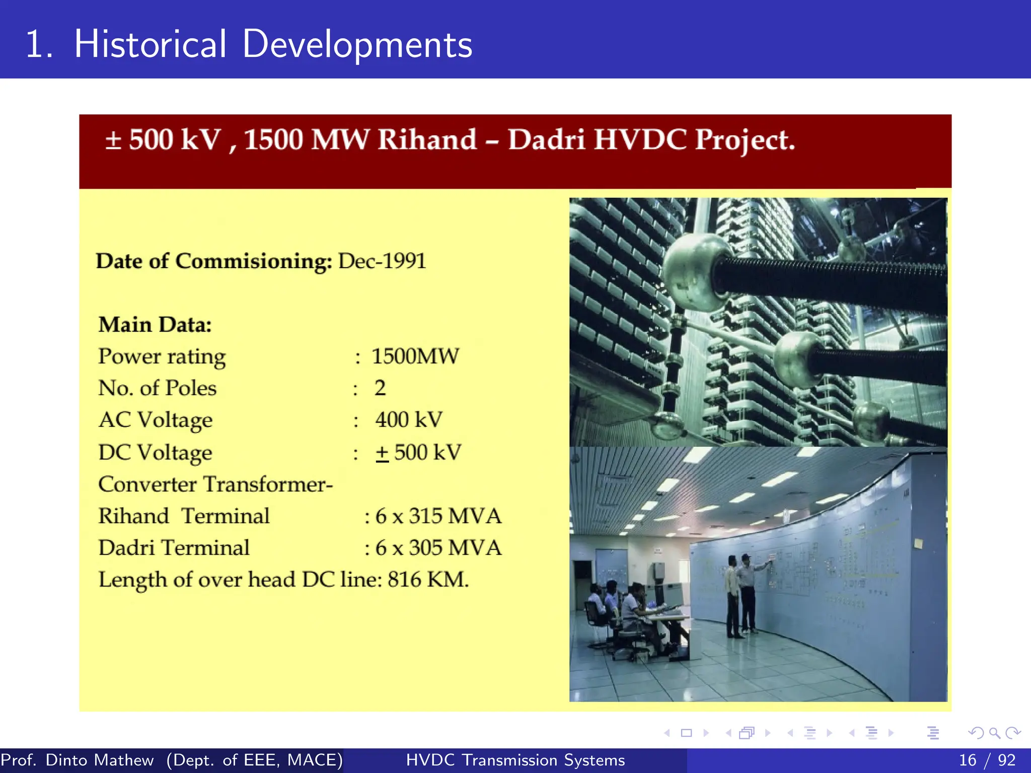 HIGH VOLTAGE DIRECT CURRENT TRANSMISSION SLIDES | PDF