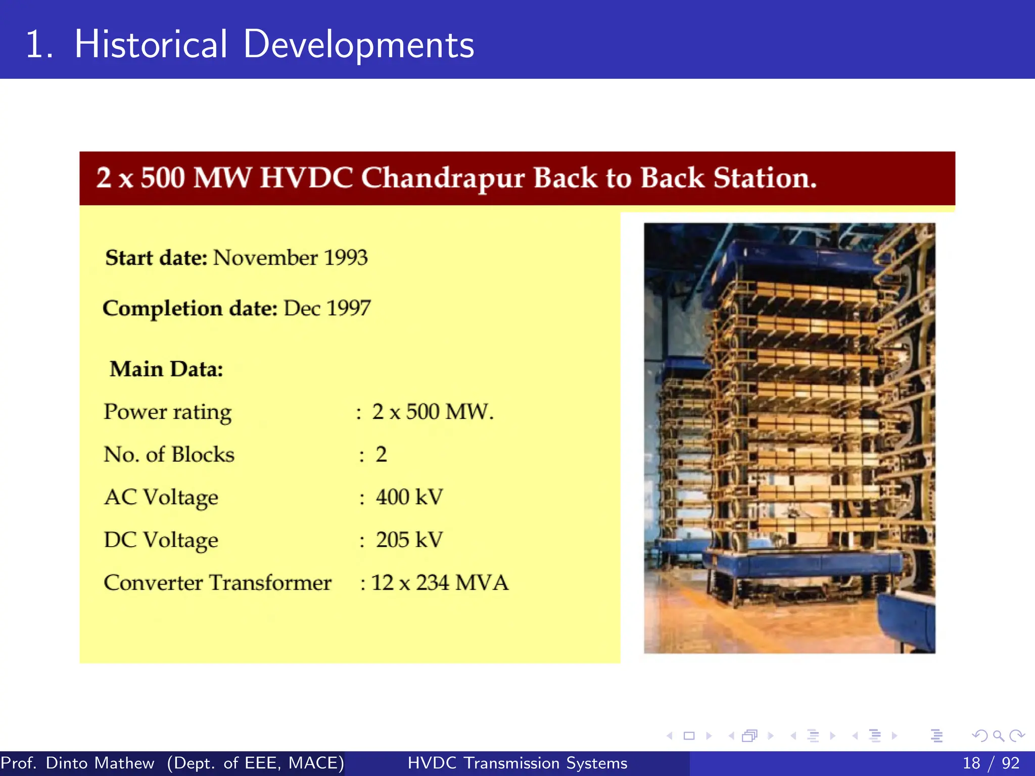 HIGH VOLTAGE DIRECT CURRENT TRANSMISSION SLIDES | PDF