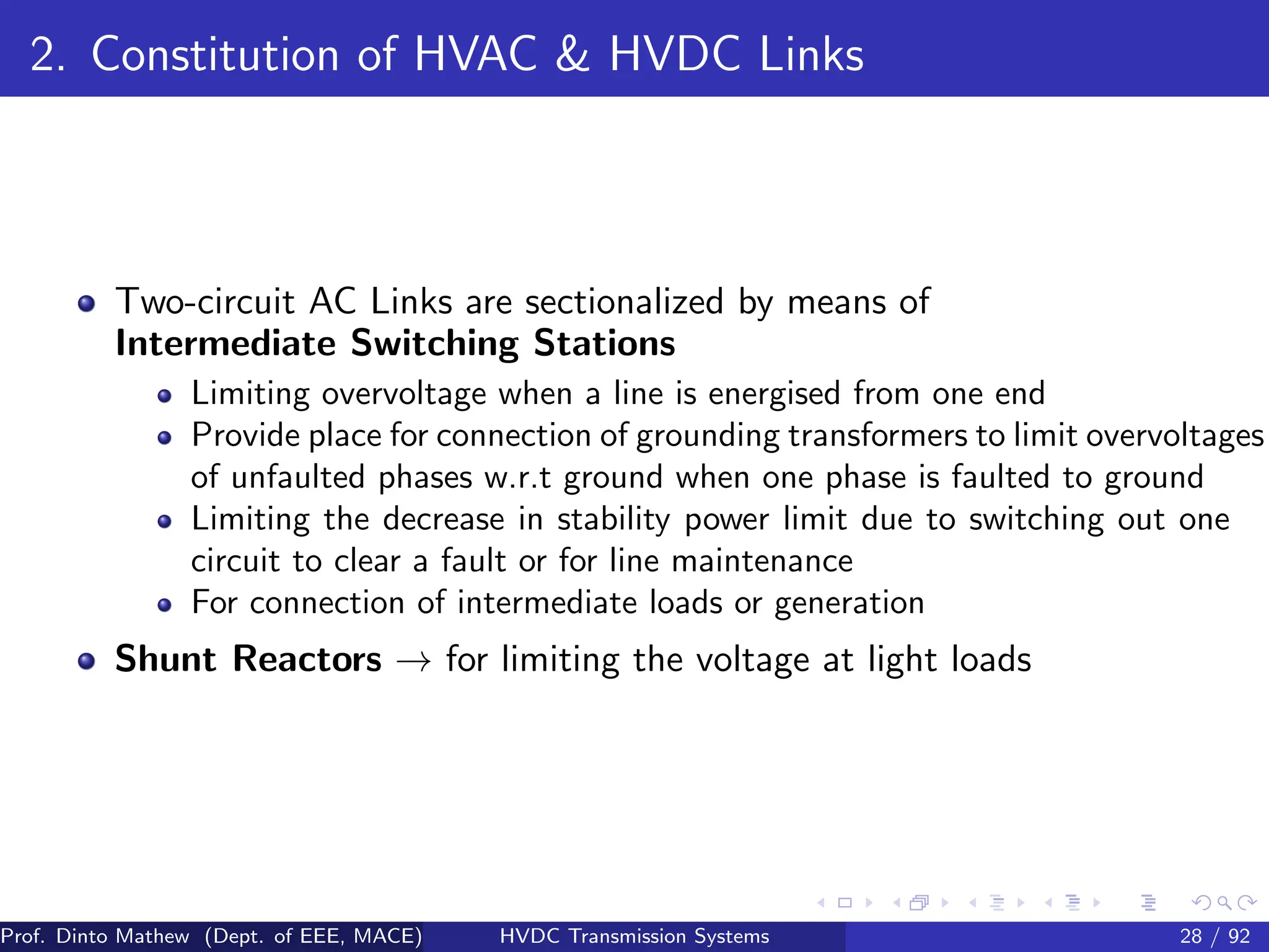 HIGH VOLTAGE DIRECT CURRENT TRANSMISSION SLIDES | PDF