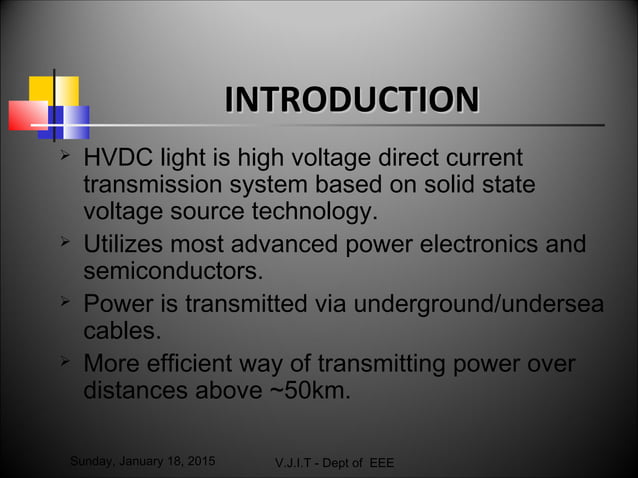 Hvdc light, a tool for transmission of electric power(1) | PPT