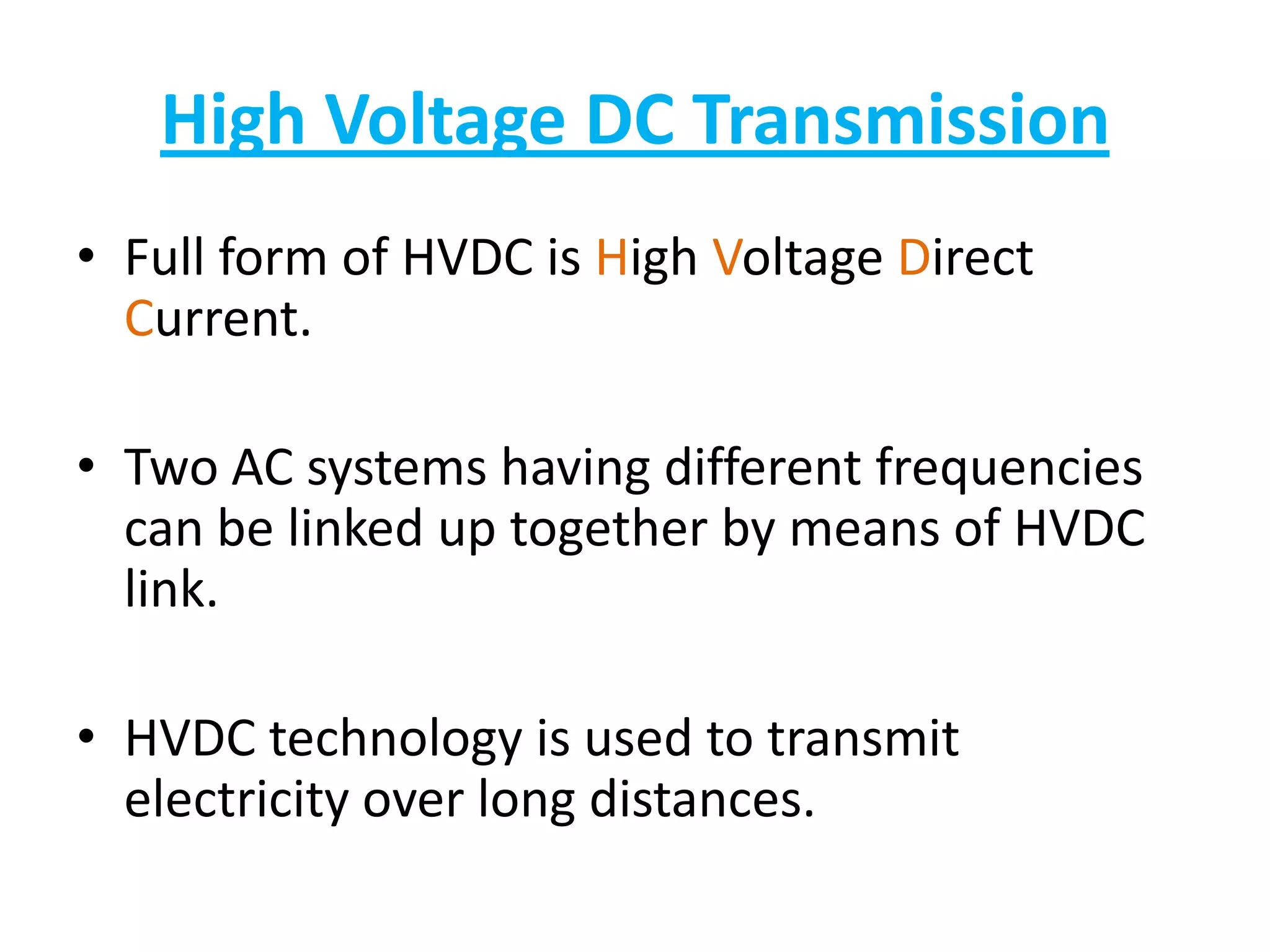 HVDC presentation | PPTX
