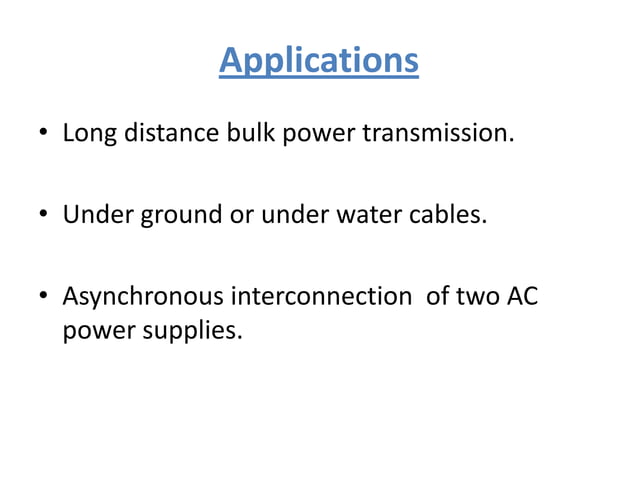 HVDC presentation | PPTX | Computer Networking | Computing