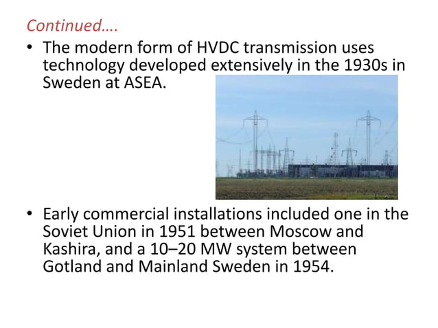 HVDC presentation | PPTX | Computer Networking | Computing