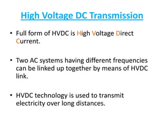 HVDC presentation | PPTX
