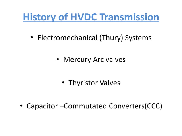 HVDC presentation | PPTX | Computer Networking | Computing
