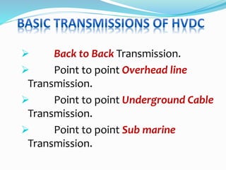Hvdc transmission seminar | PPTX | Computer Networking | Computing